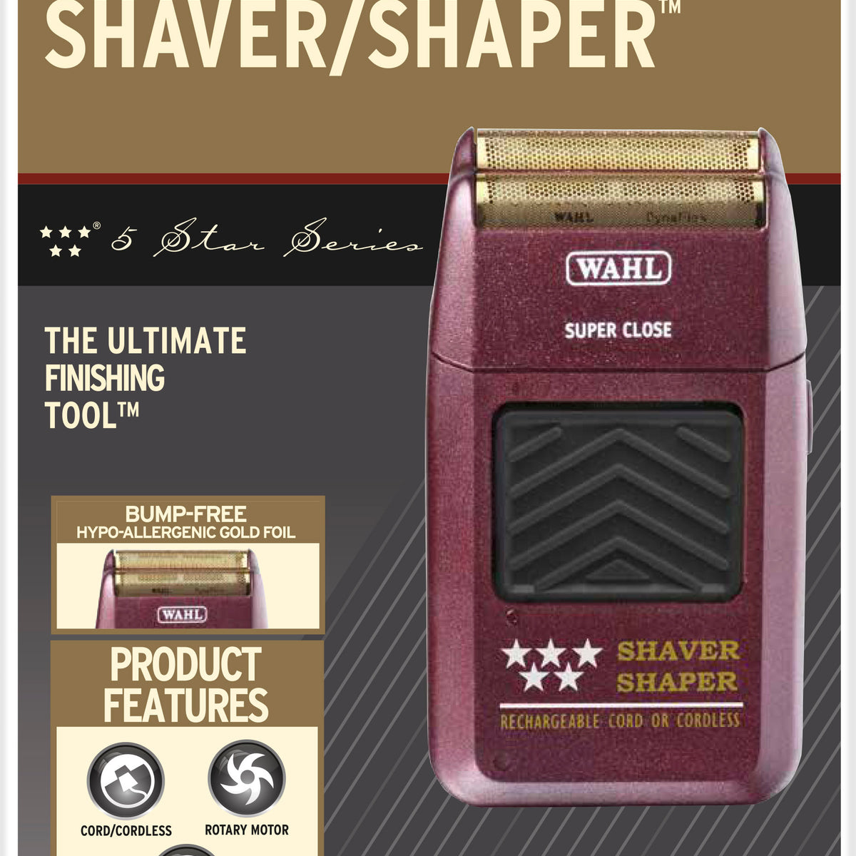 Wahl Professional 5-Star Series Rechargeable Shaver/Shaper ...